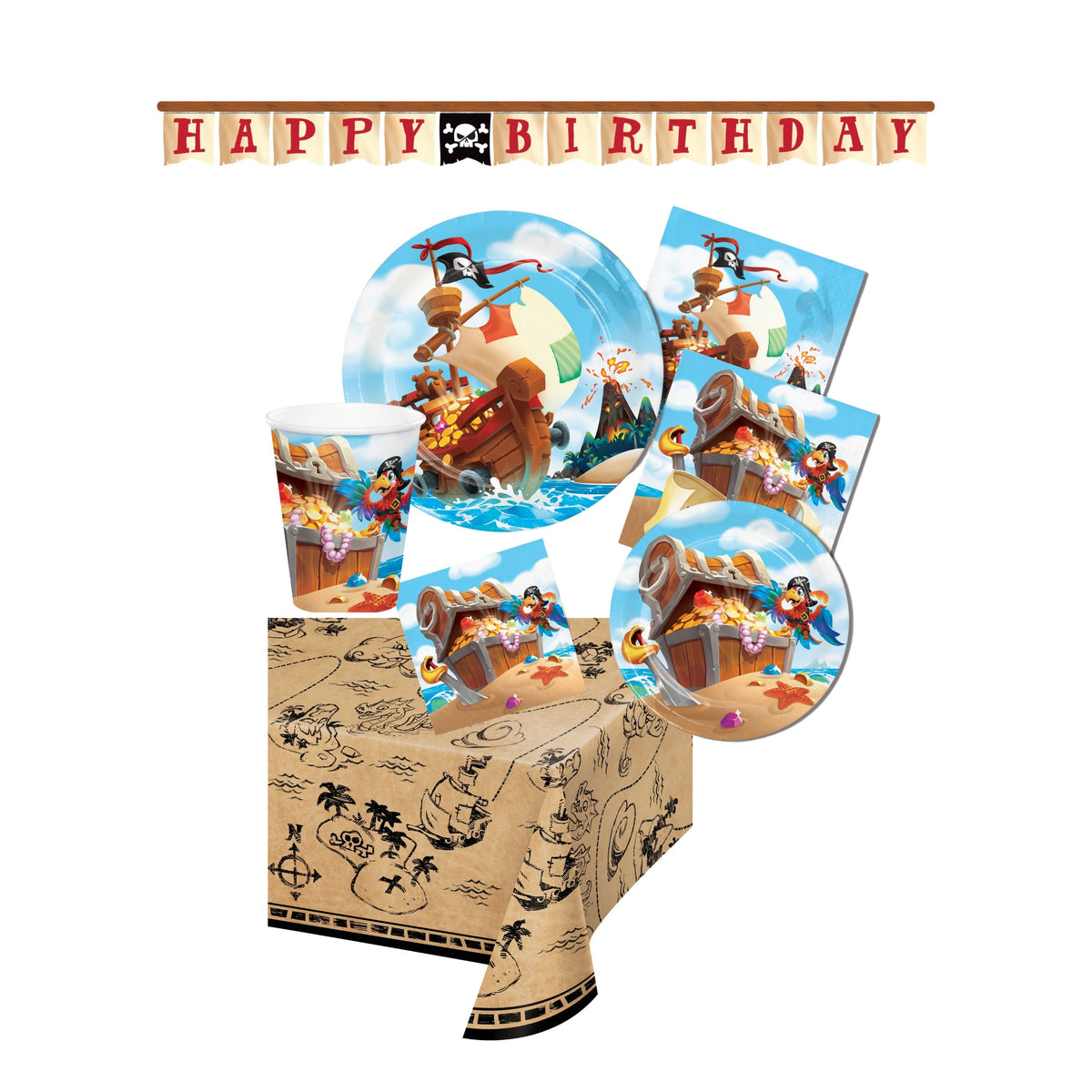 Pirate Party Pack, Pirate Party Décor, Pirate Treasure Birthday, Jolly ...